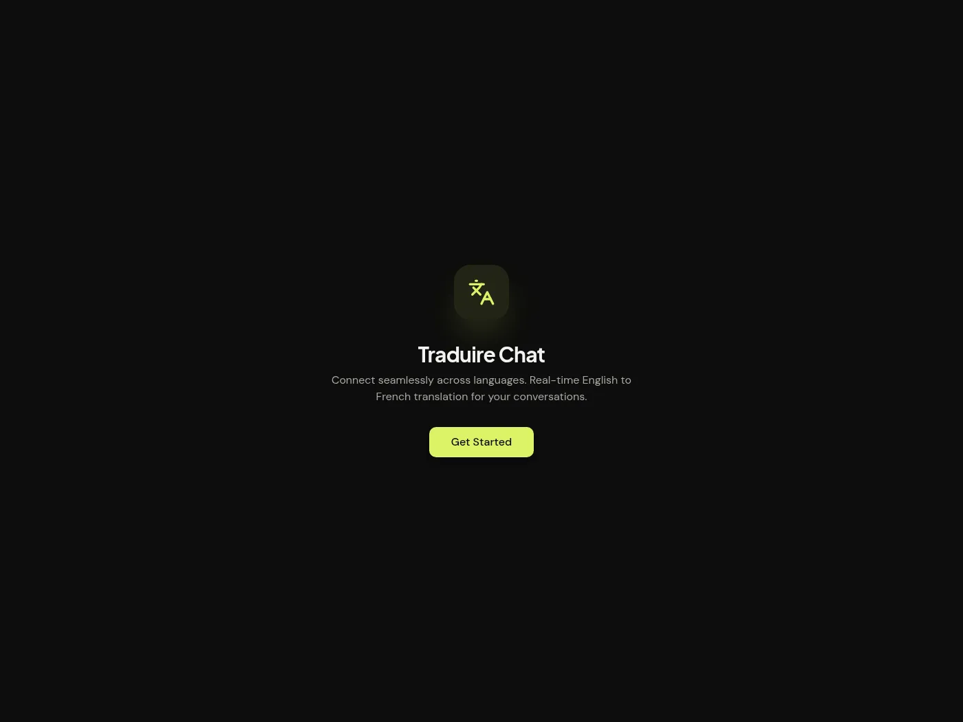 Anglais-Français Translate Chat