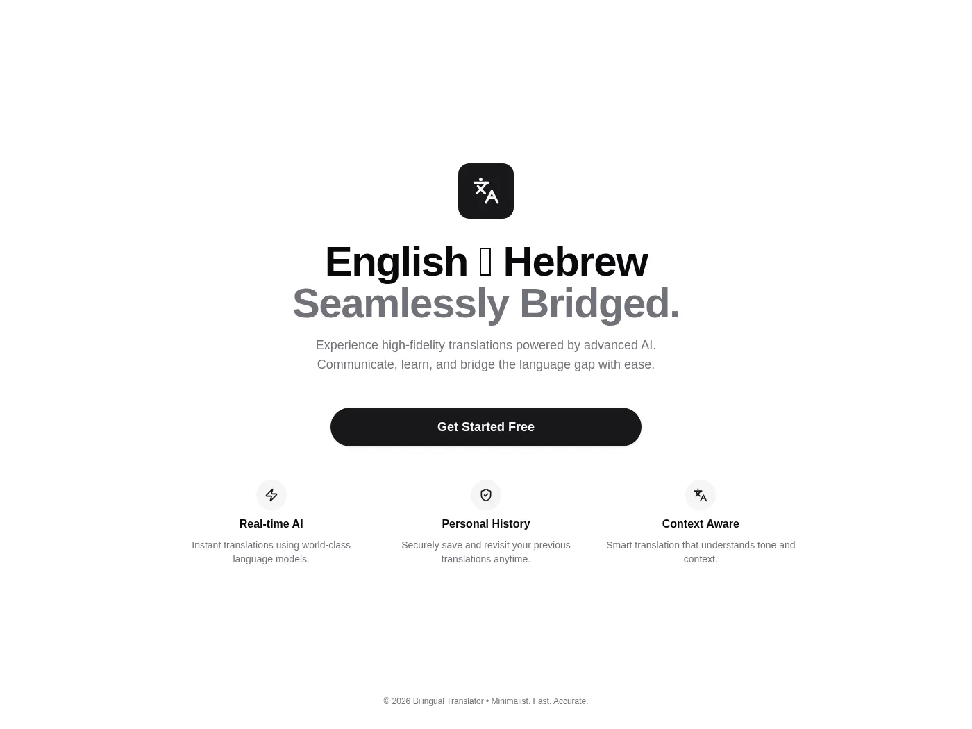 Bilingual Translator