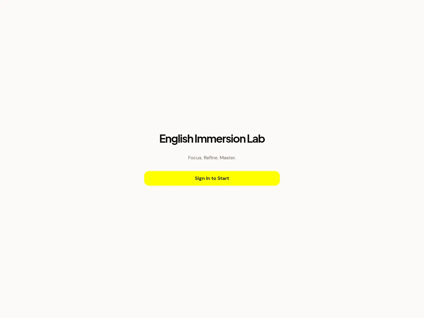 English Only Platform