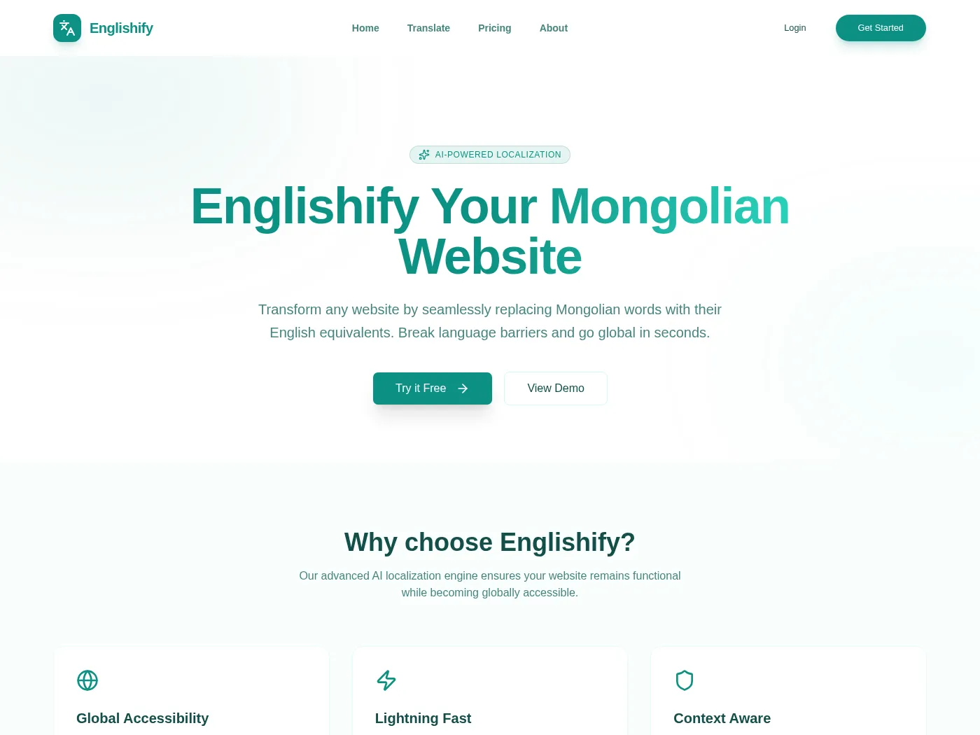Englishify My Website