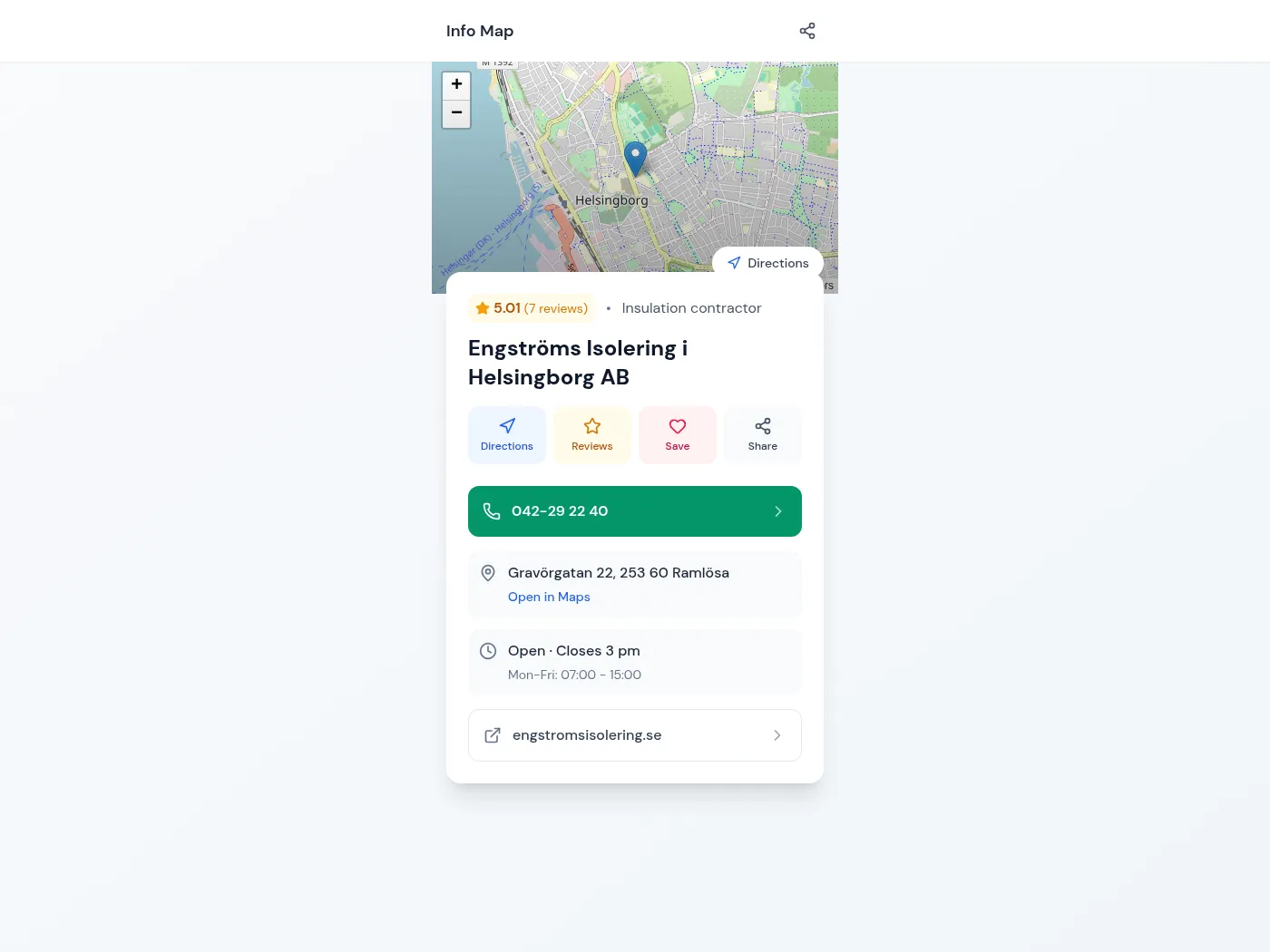 Engströms Info Map