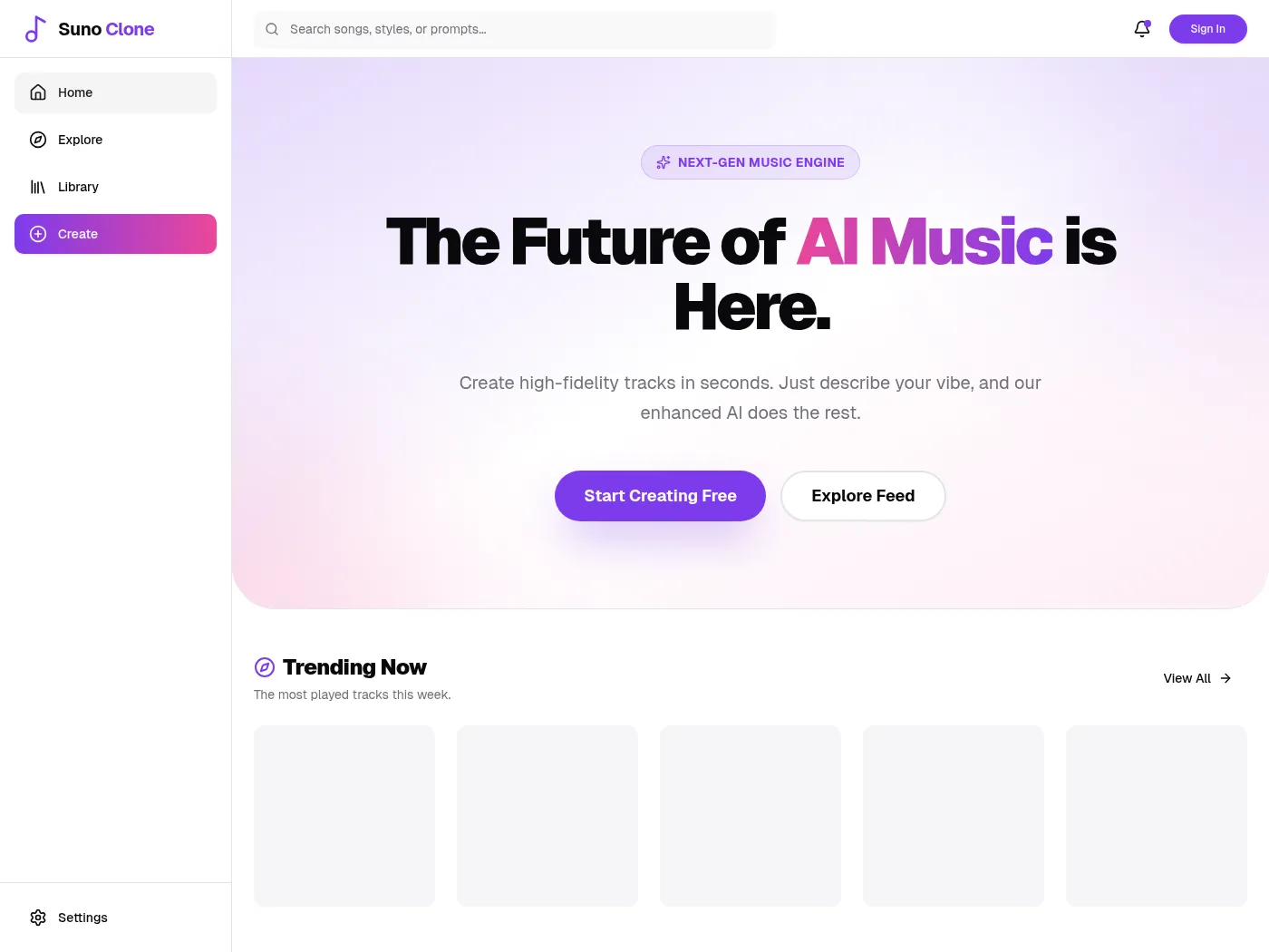 Enhanced SUNO AI Clone