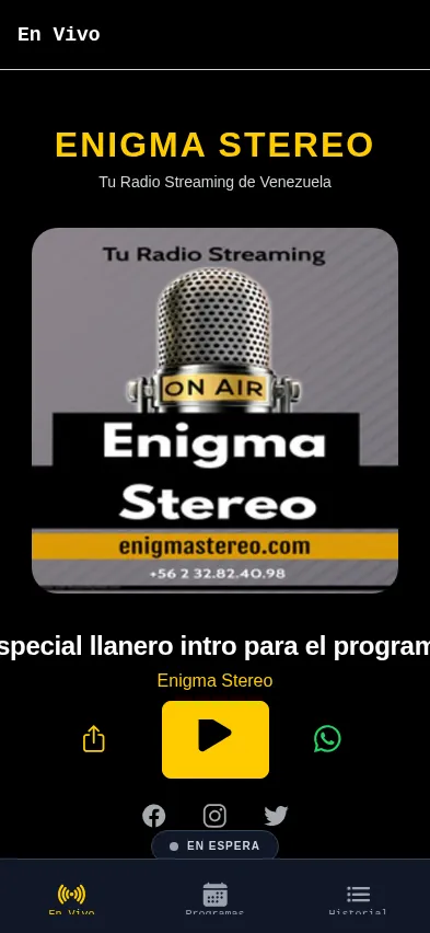 Enigma Stereo Radio App