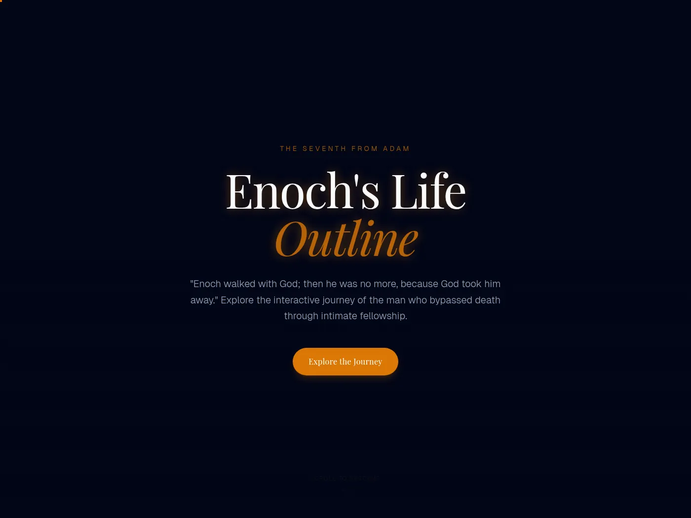 Enoch's Life Outline