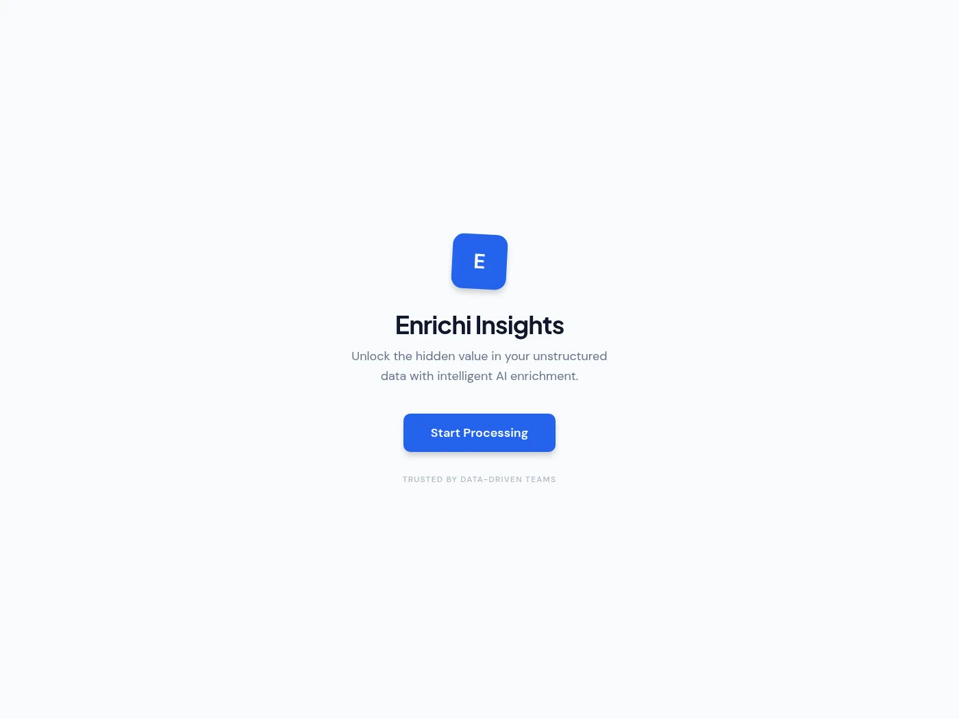 Enrichi Insights Platform