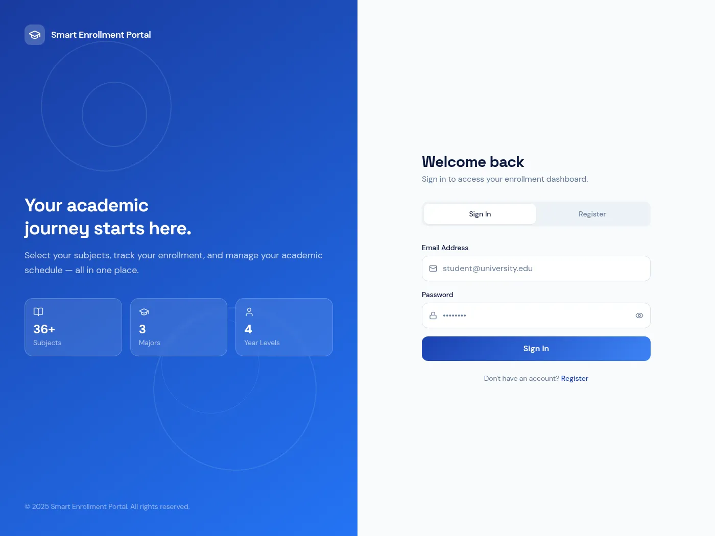 Smart Enrollment Portal