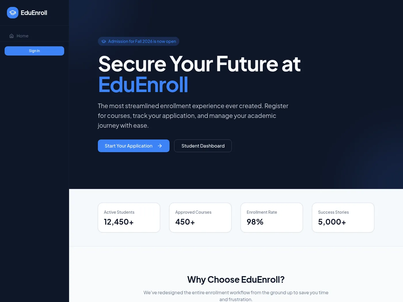 Smart Enrollment Portal