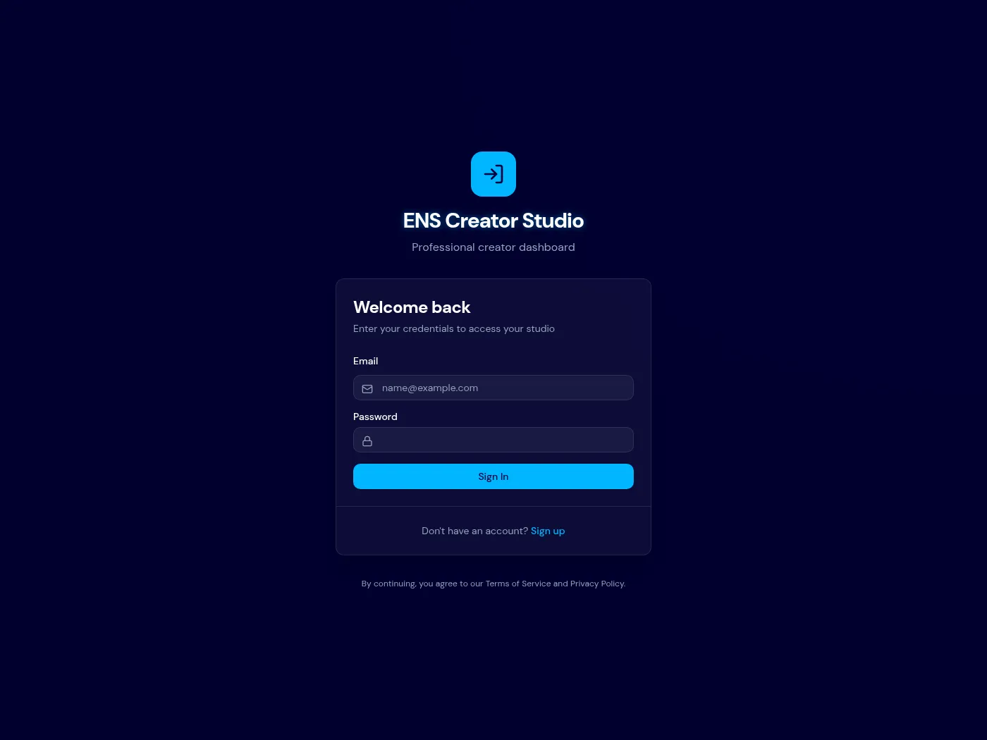 ENS Creator Studio