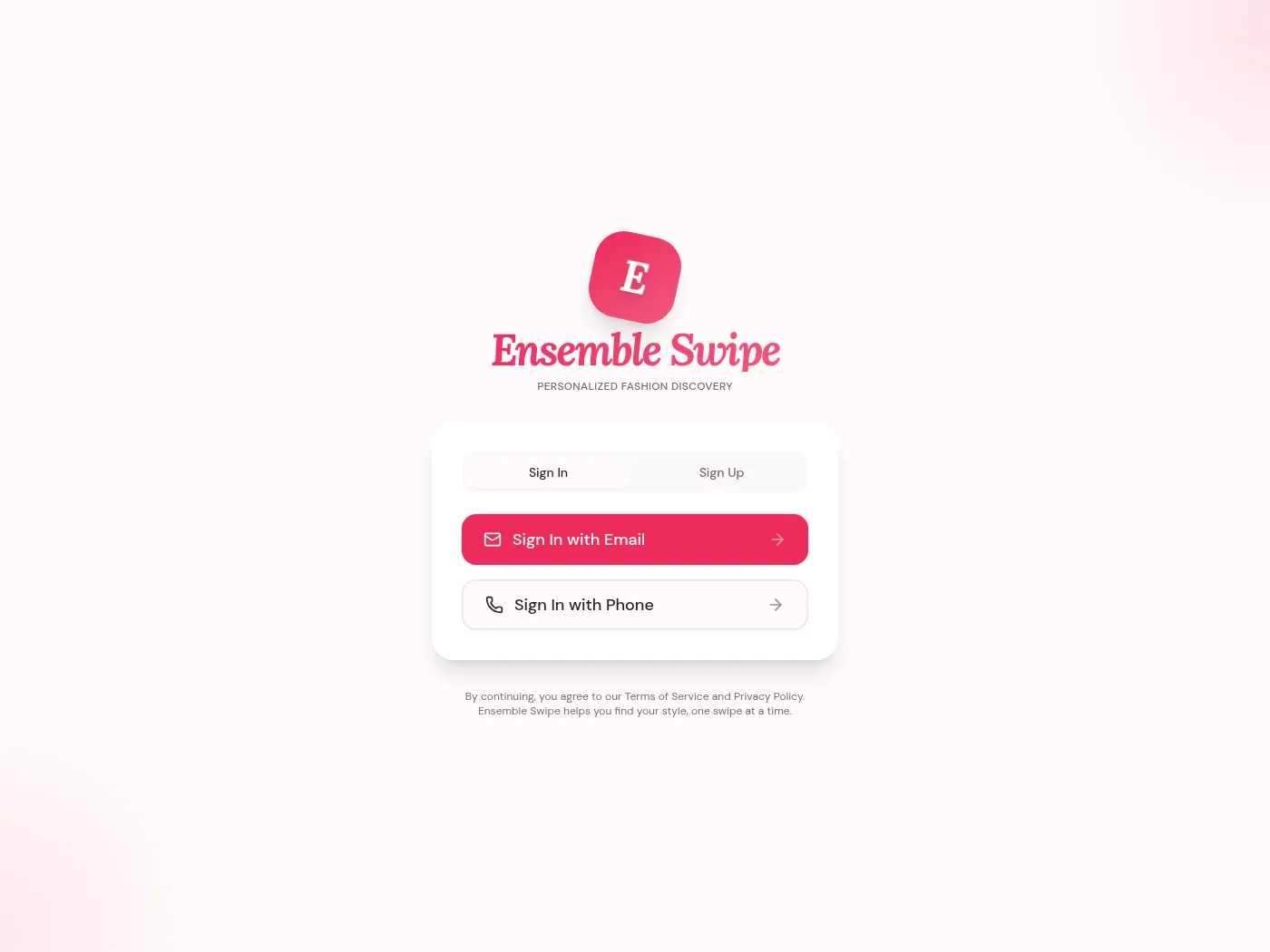Ensemble Swipe