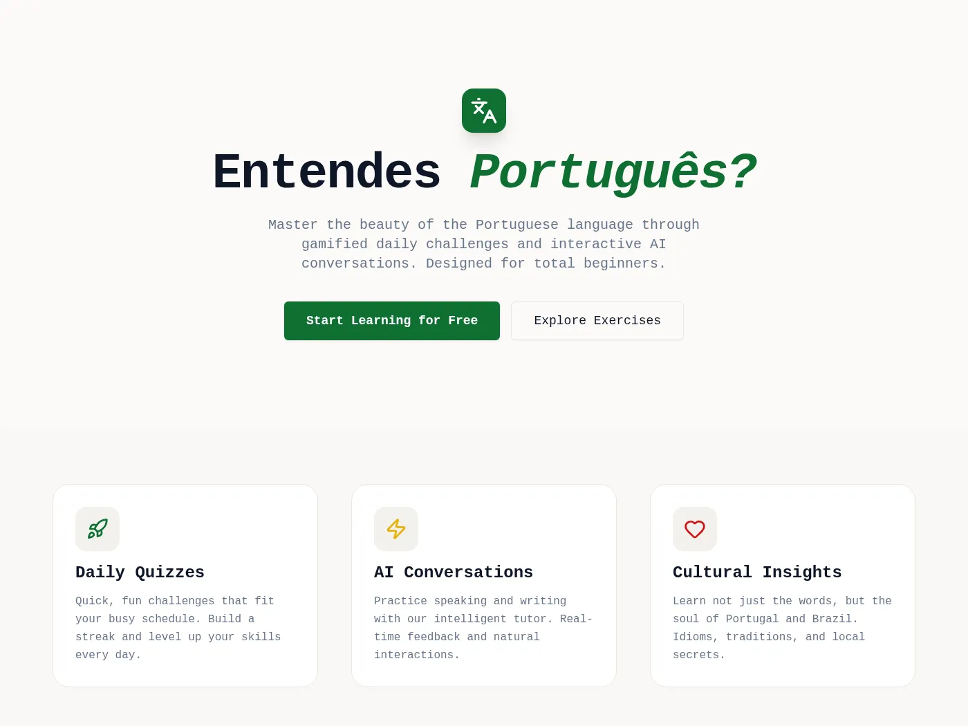 Entendes Português