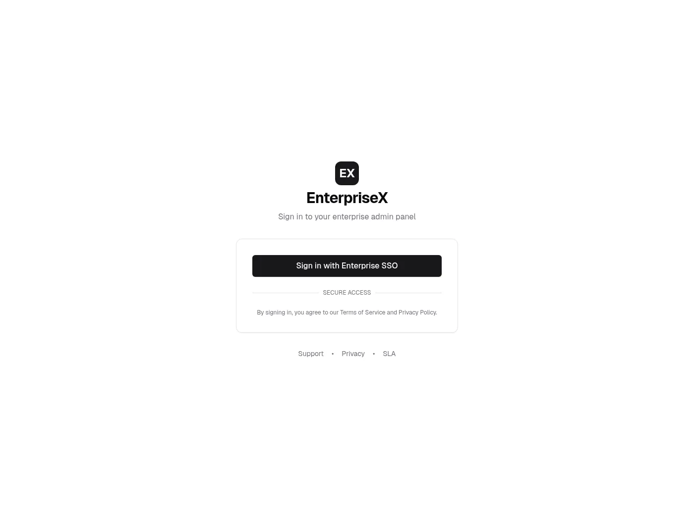 EnterpriseX Admin Panel