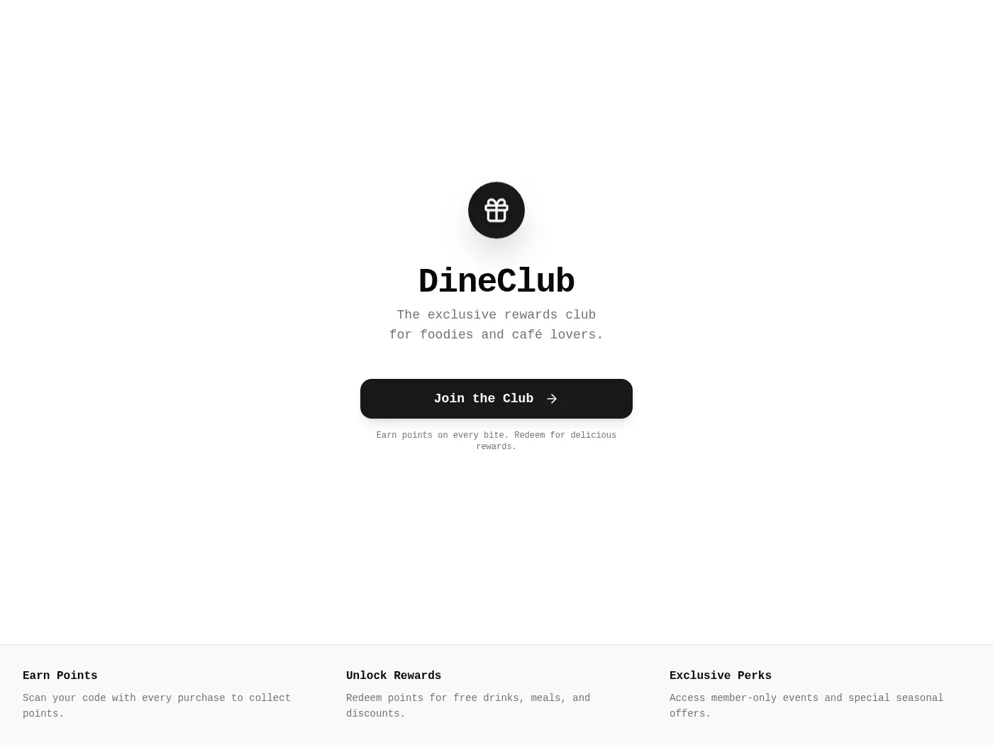 DineClub Enterprise