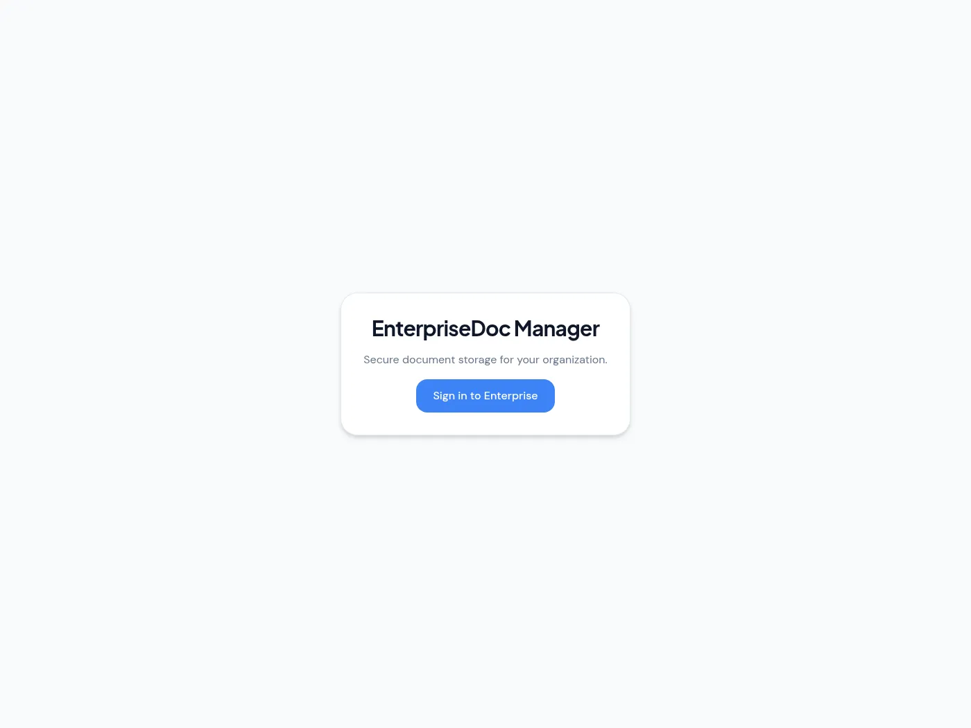 EnterpriseDoc Manager