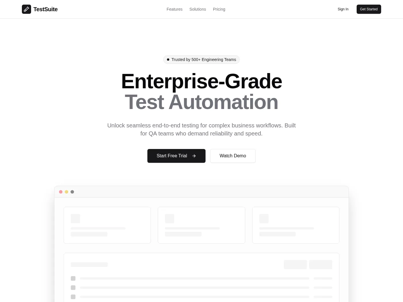 Enterprise Test Suite