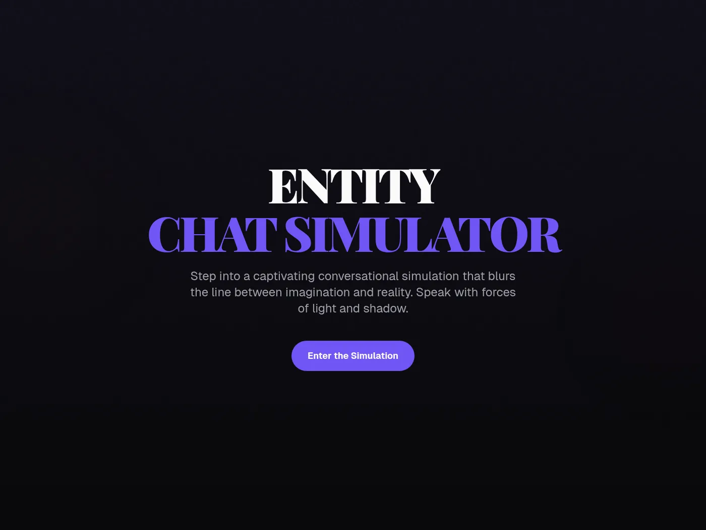 Entity Chat Simulator