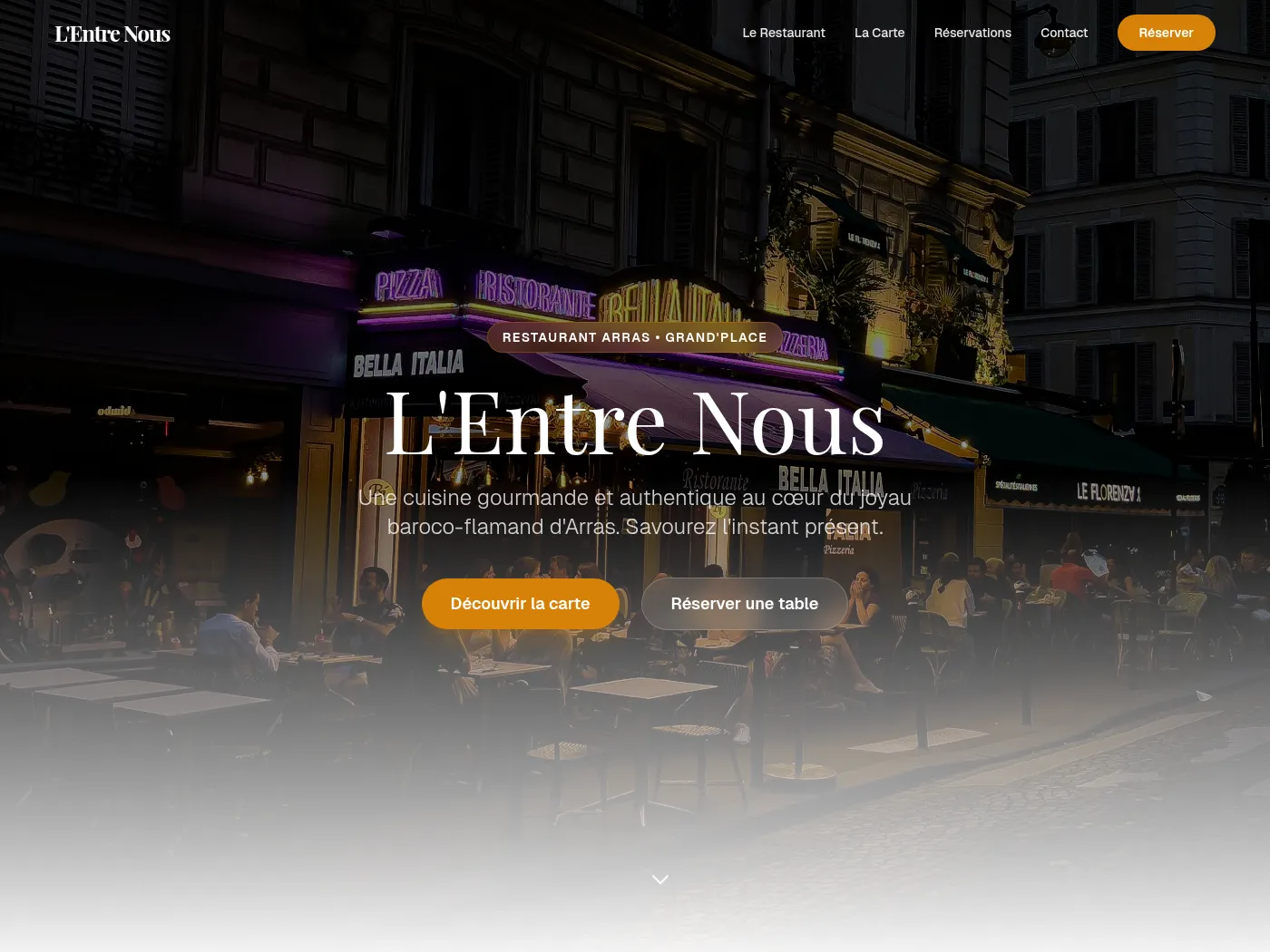 L'Entre Nous Restaurant Site
