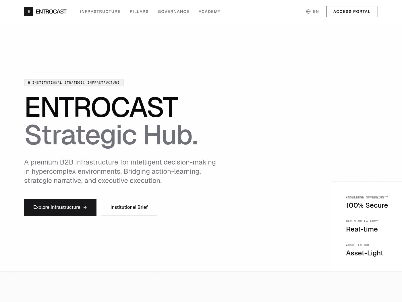 ENTROCAST Strategic Hub