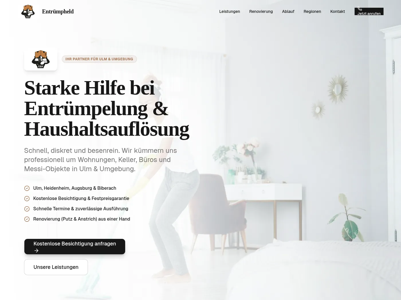 Entrümpelung Web Präsenz