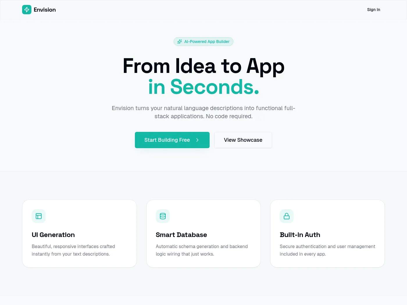 Envision AI App Builder