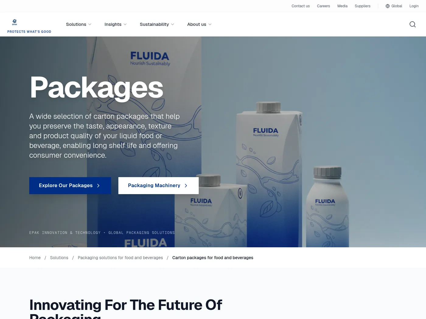 EPAK Machines Website