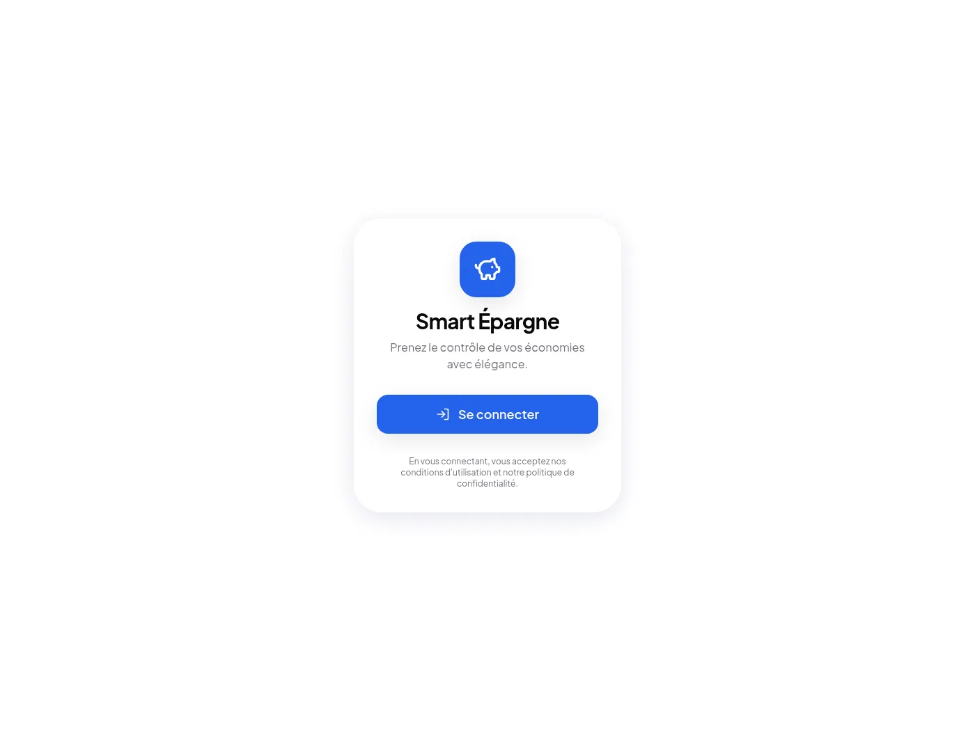 Smart Épargne iPhone App