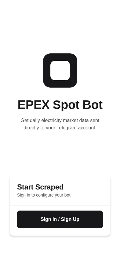 EPEX Data Telegram Bot