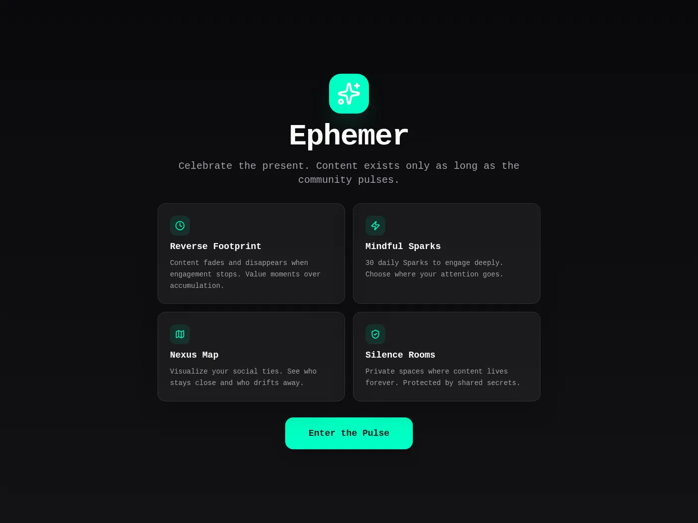 Ephemer Social Network