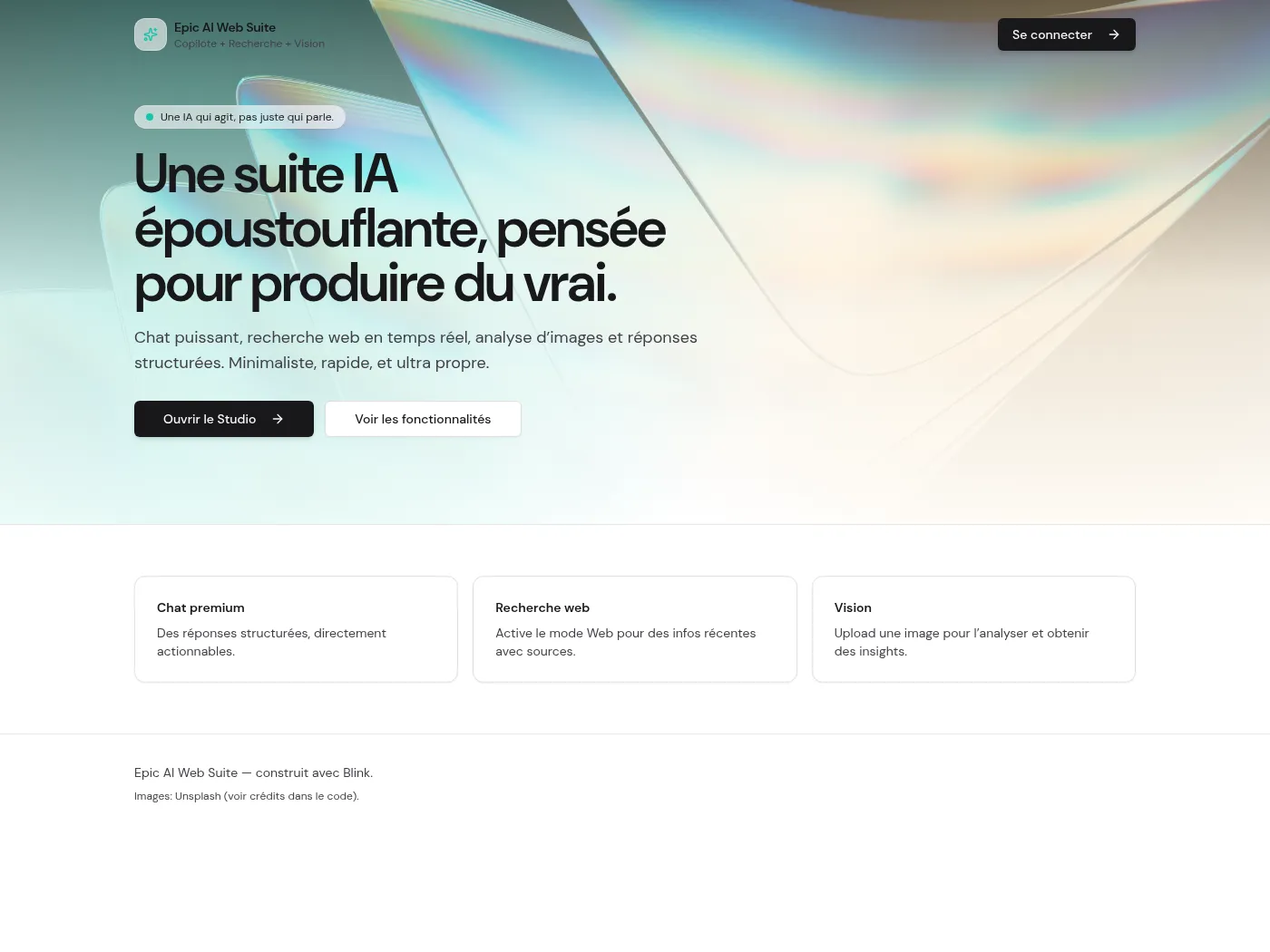 Epic AI Web Suite