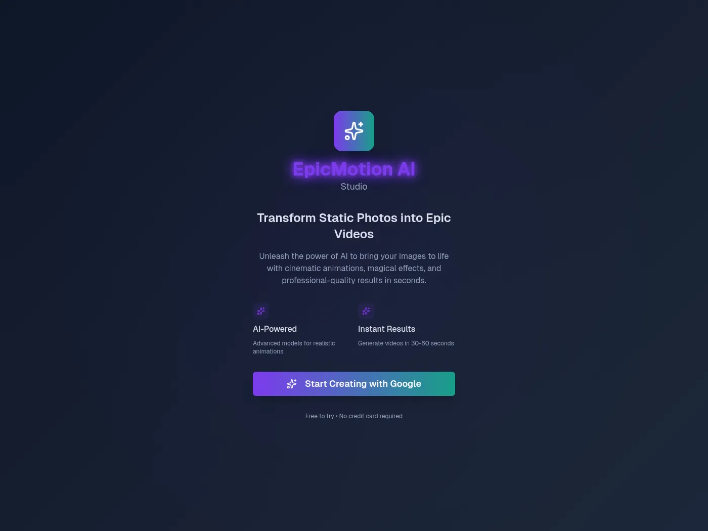 EpicMotion AI Studio