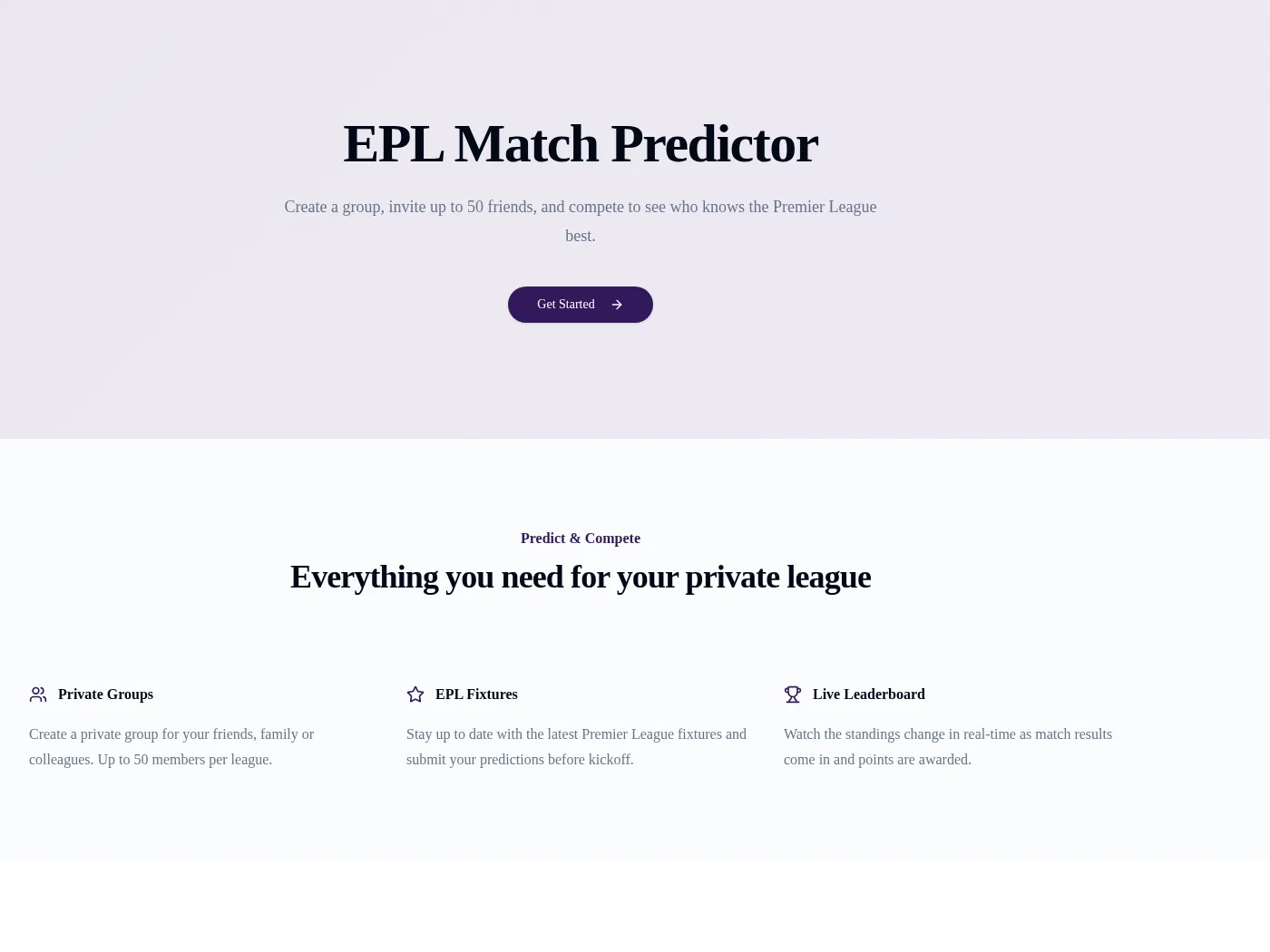 Premier League Predictor