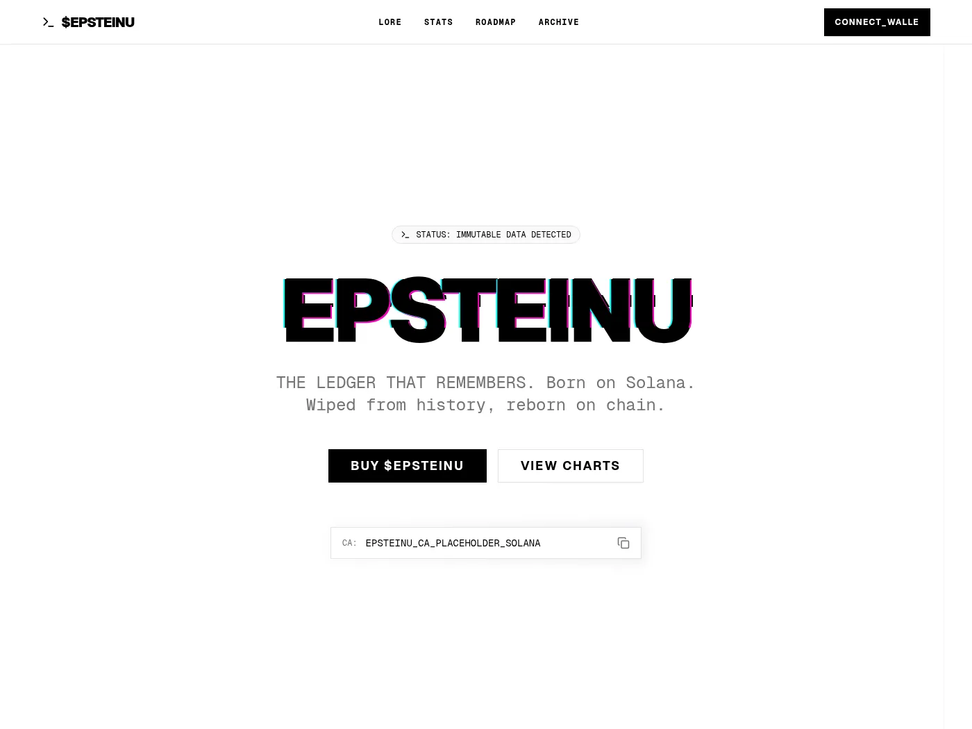 EPSTEINU Crypto Portal