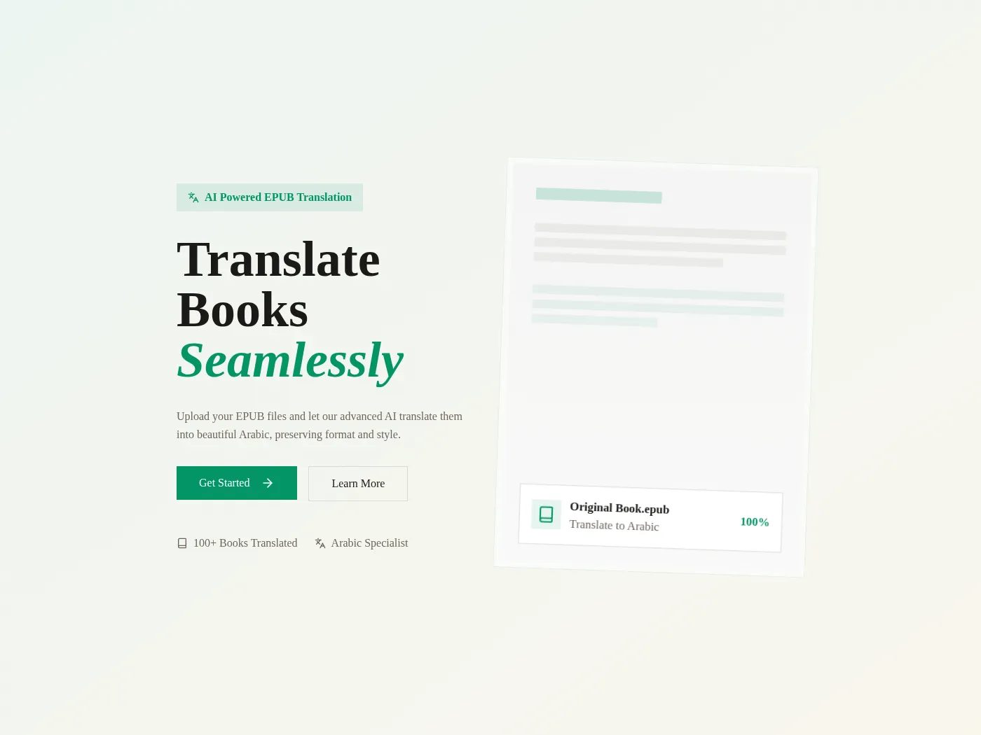 AI EPUB Translator