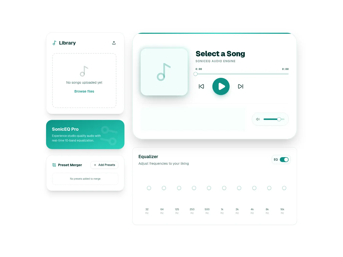 EQ Audio Player Web