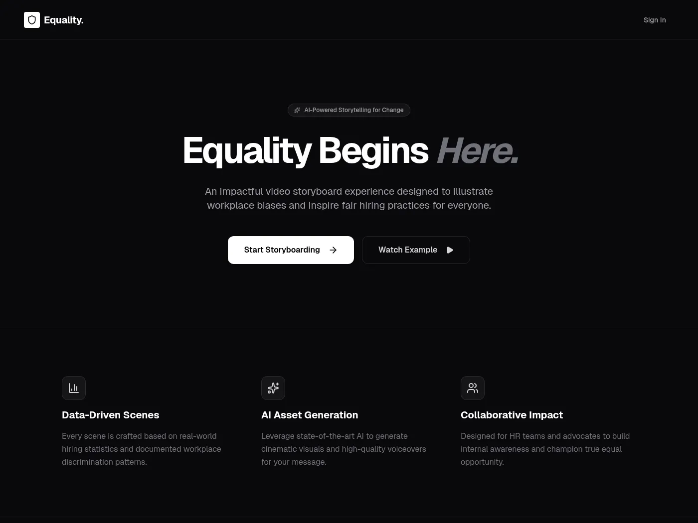 Equality Begins Here