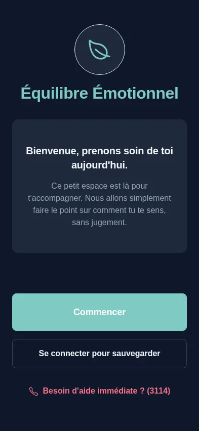 Équilibre Émotionnel App