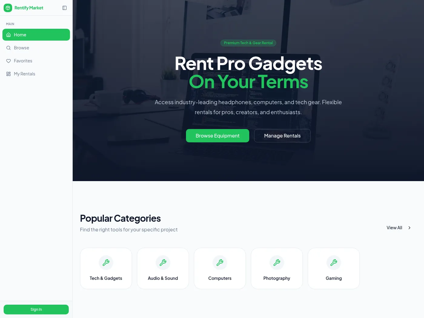 Rentify Market