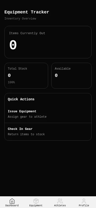 EquipTrack Coach App