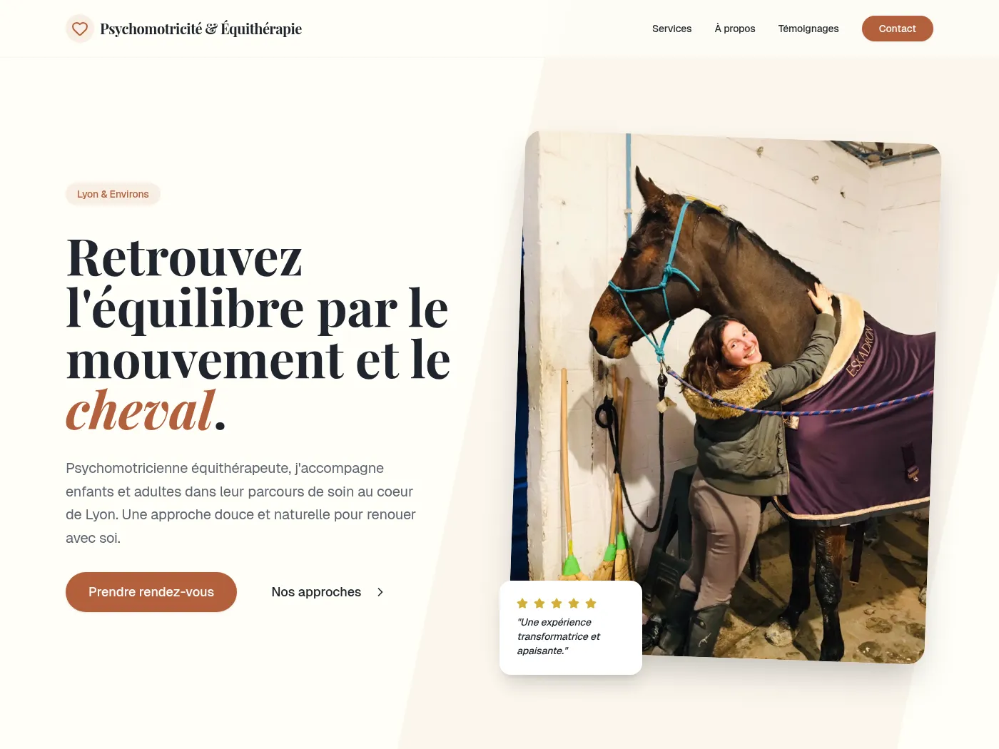 EquiTherapy Lyon Page