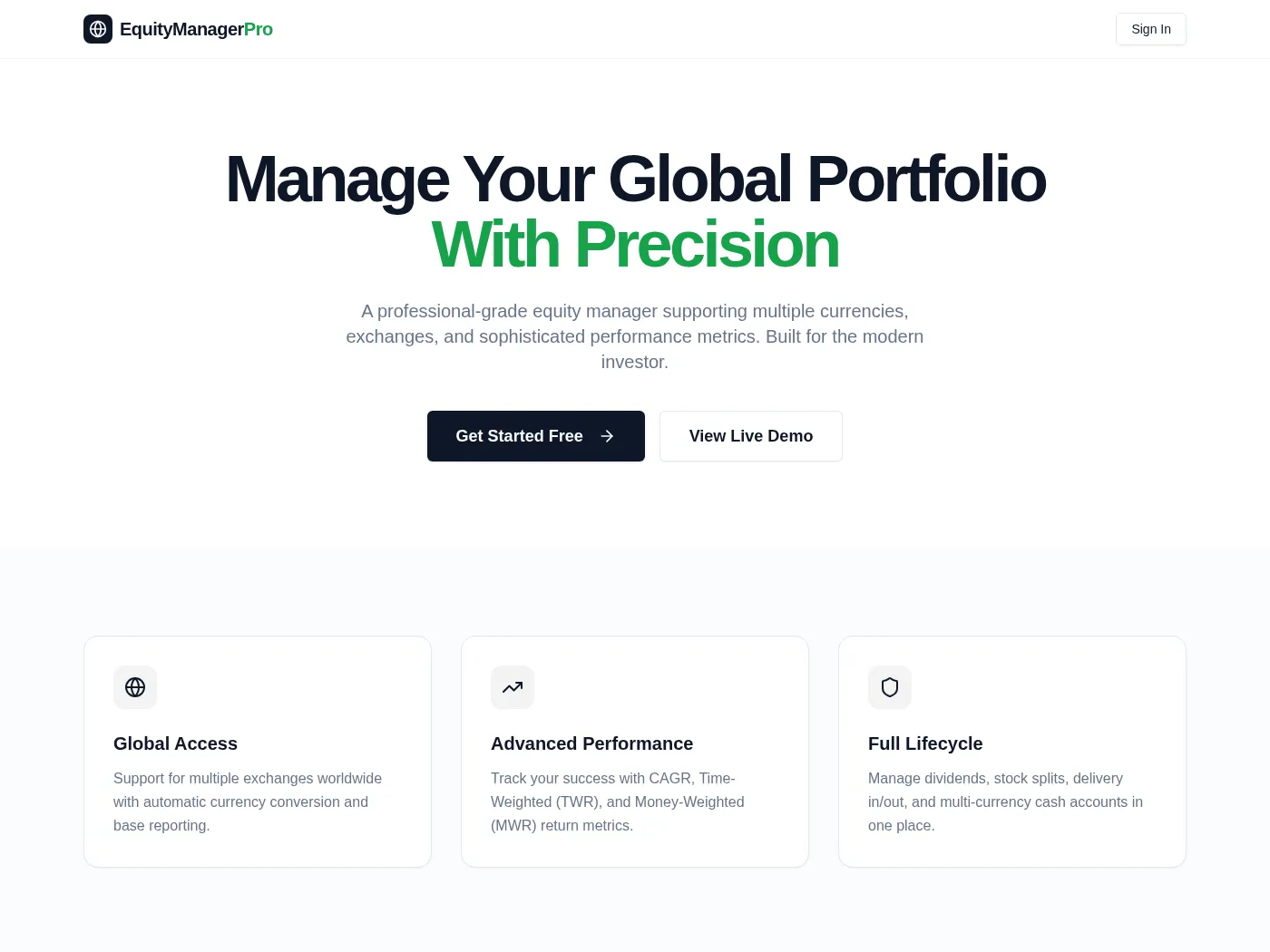 Global Equity Portfolio Pro