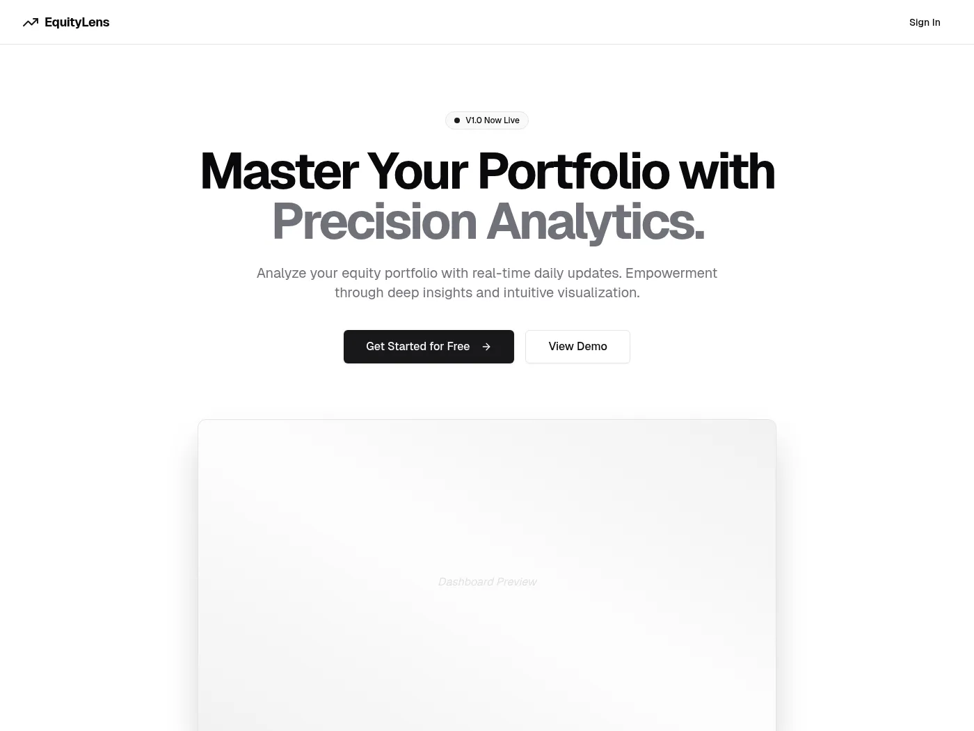 Equity Portfolio Analyzer