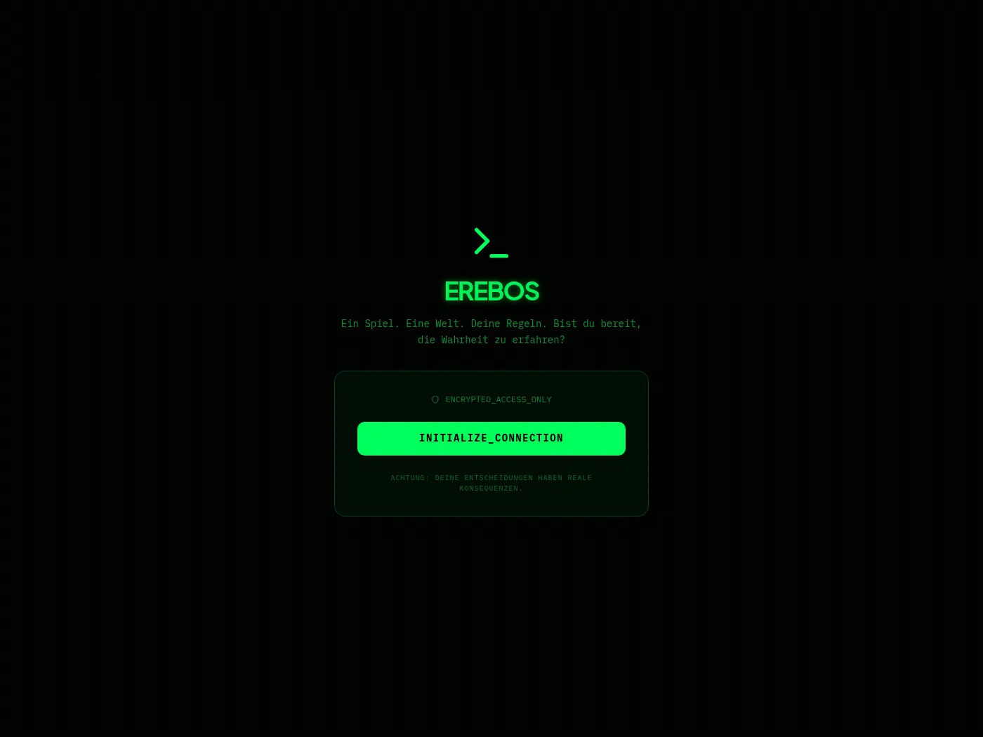 Erebos Inspired Game App