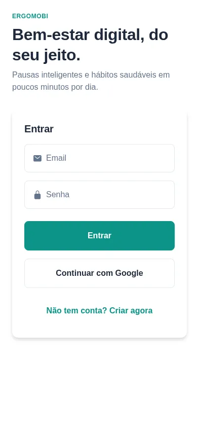 ErgoMobi Wellness App