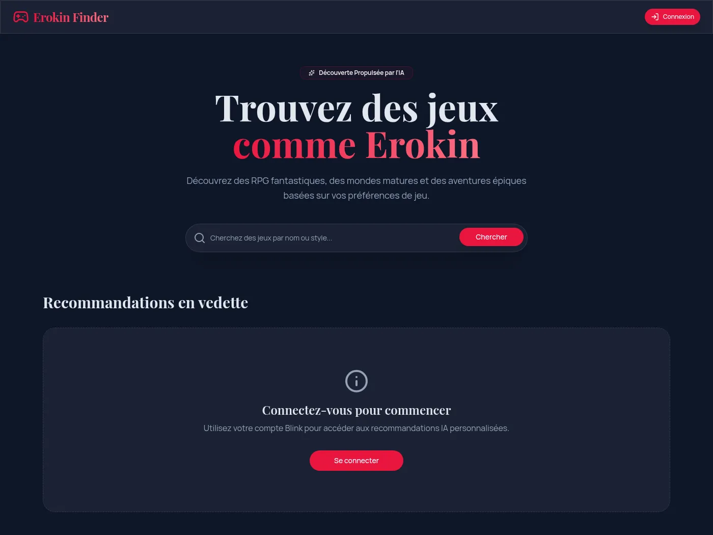 Erokin Game Finder
