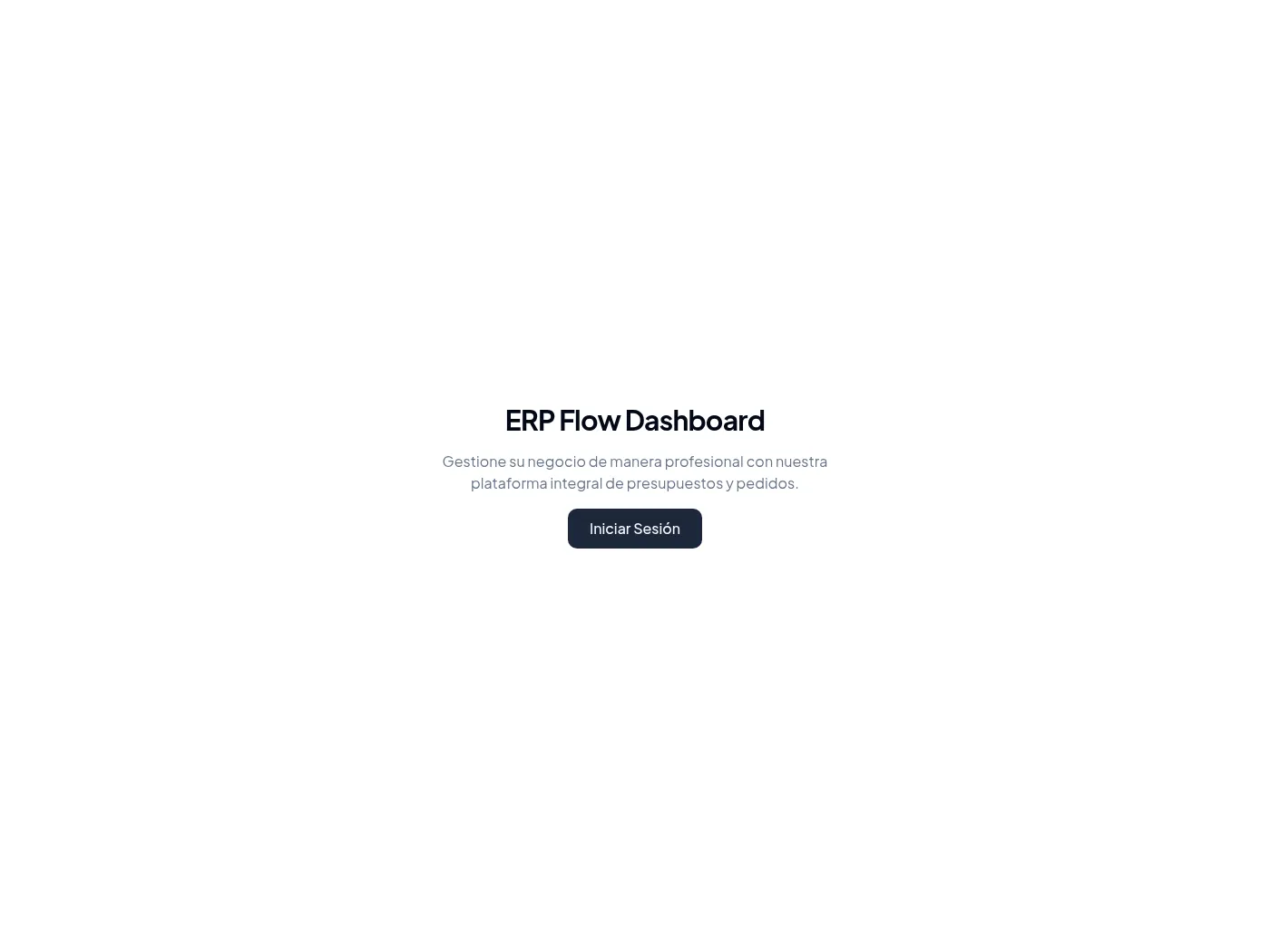 ERP Flow Dashboard