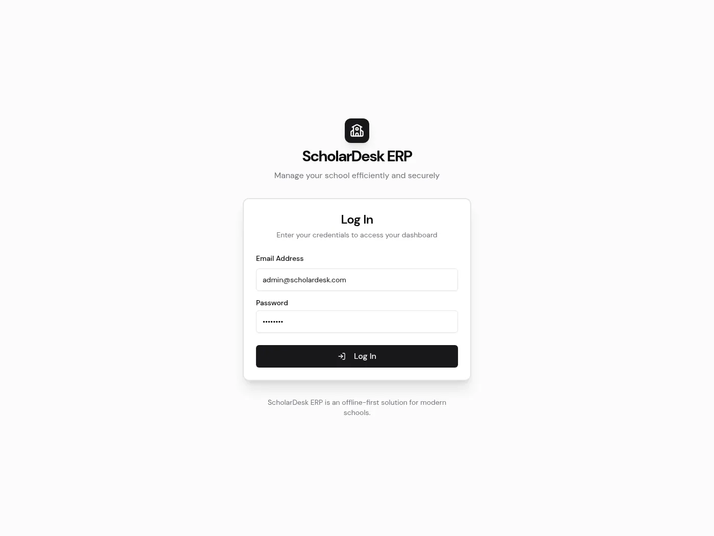 ScholarDesk ERP