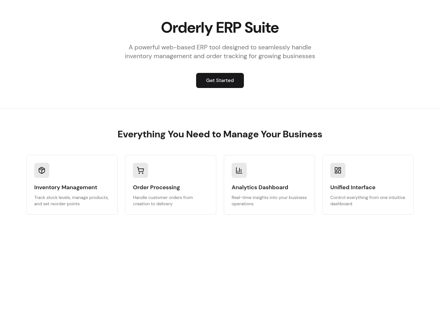 Orderly ERP Suite