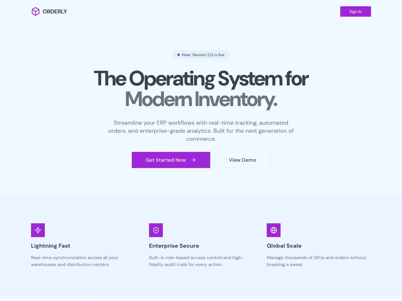 Orderly ERP Suite