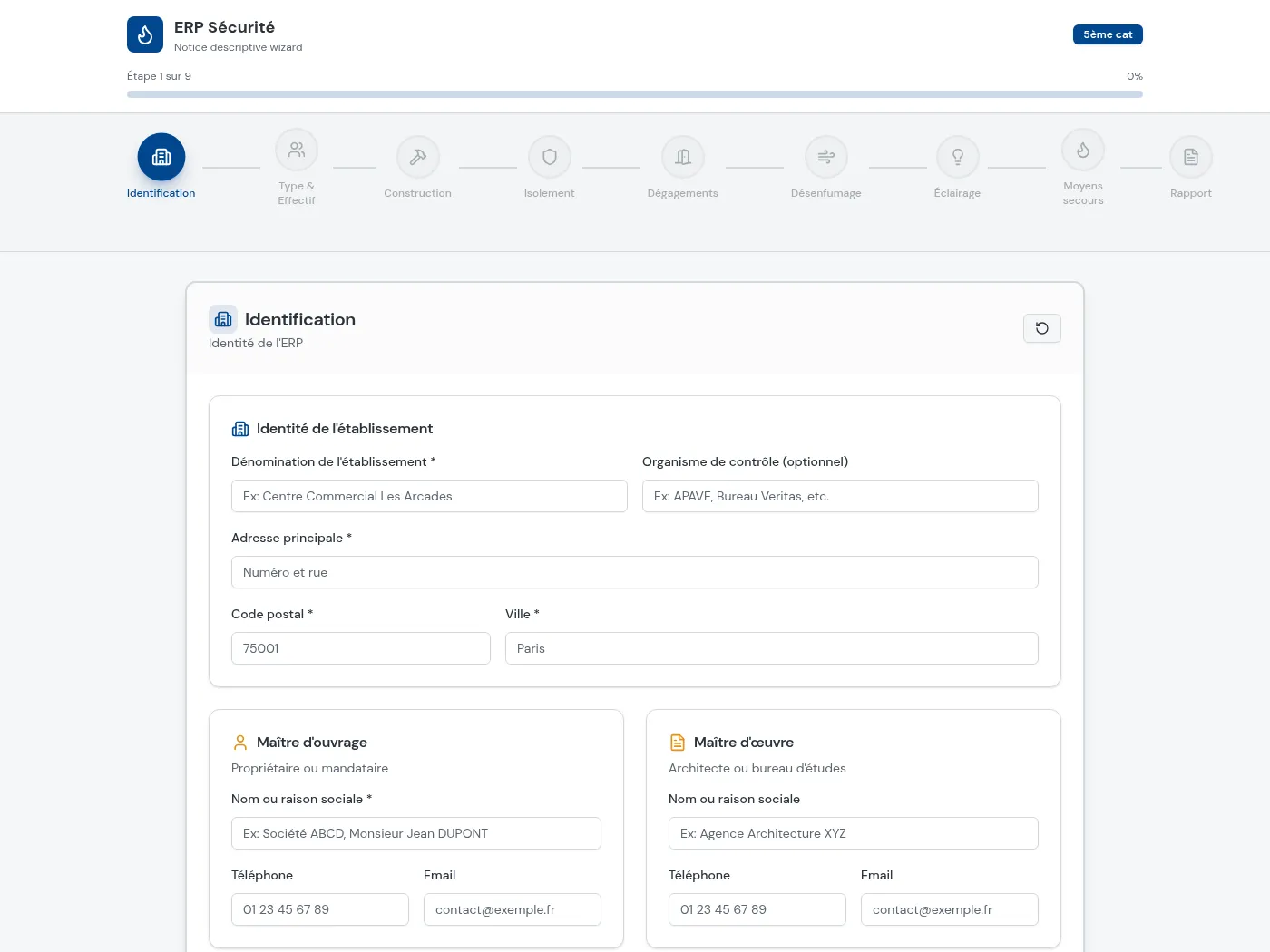 ERP Sécurité Notice Wizard