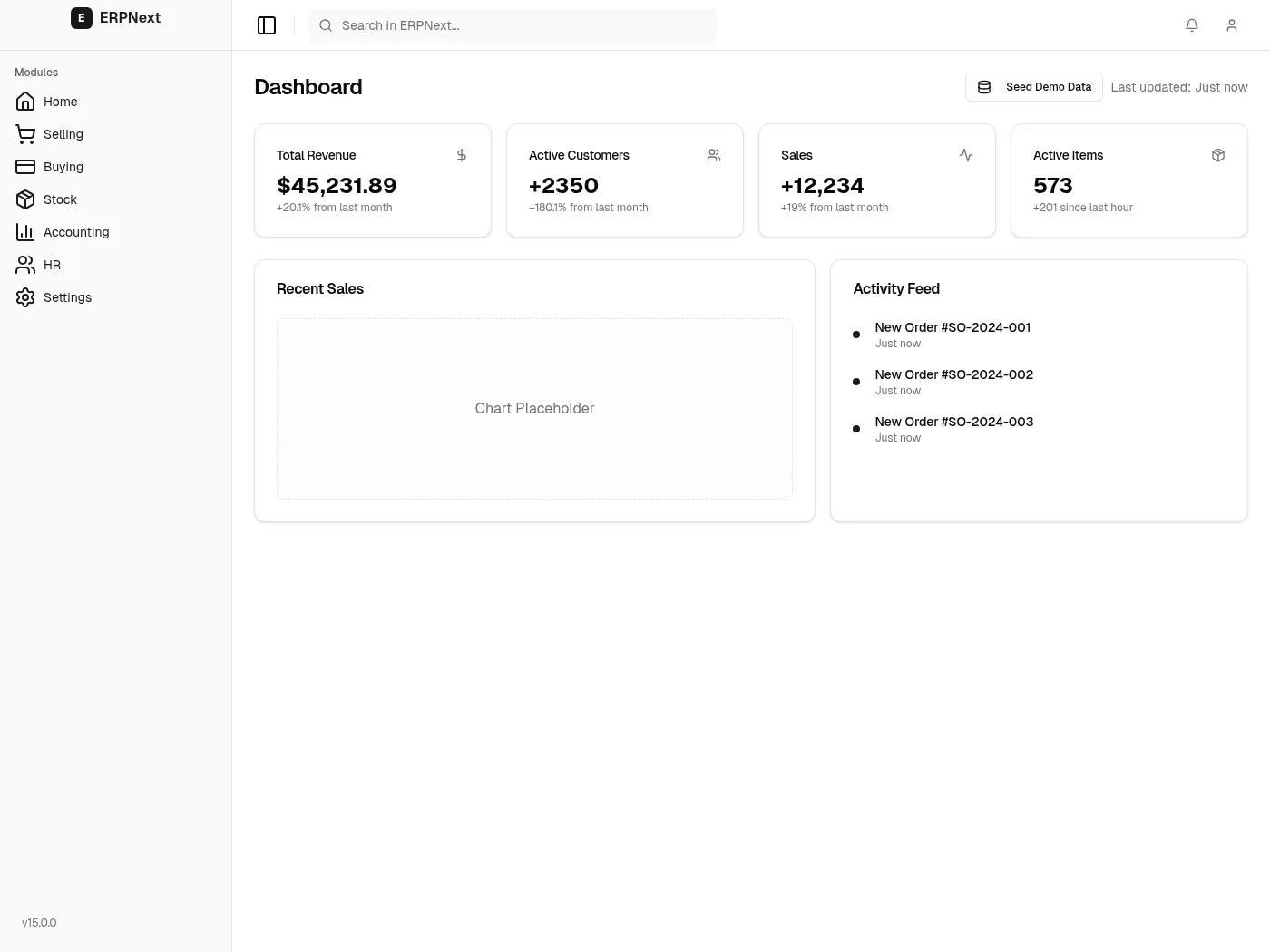 ERPNext Modern UI Kit