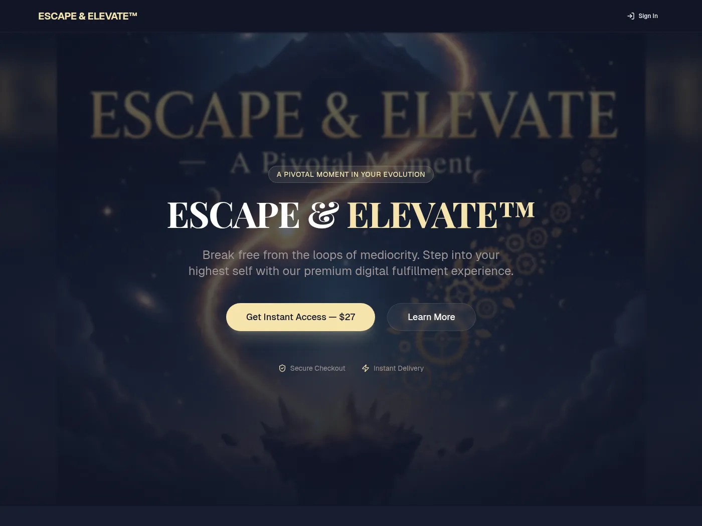 ESCAPE & ELEVATE Hub